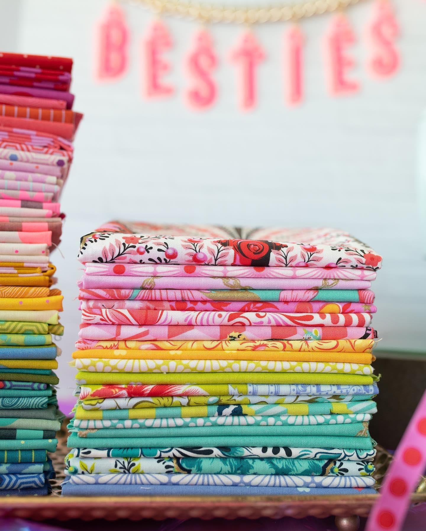 Besties 10" Charm Pack (42 Pieces) by Tula Pink for FreeSpirit (FB610TP.Besties)