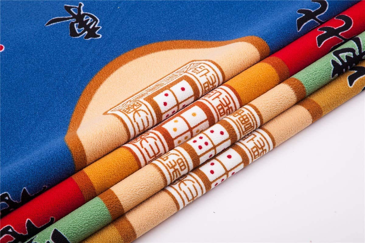 HengKaiSing 31.5" Table Cover - Slip Resistant Mahjong Game/Poker/Dominos/Card Tablecovers Table Top Mats 2 Pack (at Random Colors)