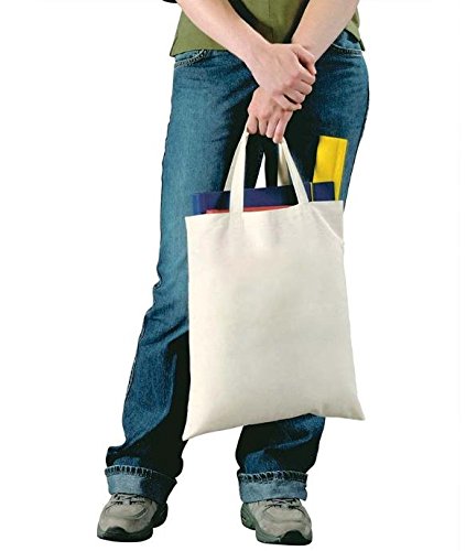 Set of 24 Blank Cotton Tote Bags Reusable 100% Cotton Reusable Tote Bags (2 dozen)