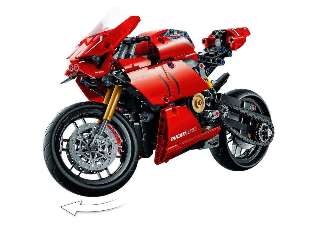 LEGO Technic: Ducati Panigale V4 R 42107 (646 Pieces) 2020 with Valinor Frustration-Free Packaging
