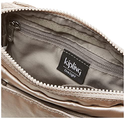 Kipling Women's Abanu Crossbody Bag, Metallic Glow