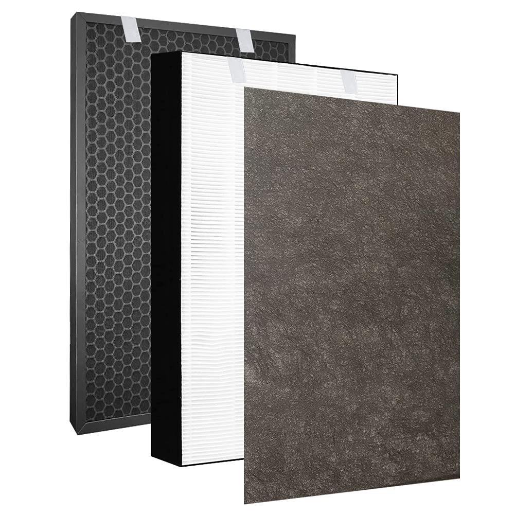 TIMISONL Replacement HEPA + Pre-Filter(2678) and Activated Carbon Filter(2677) for Bissell Air220 and Air320 Air Purifier (1 Set)