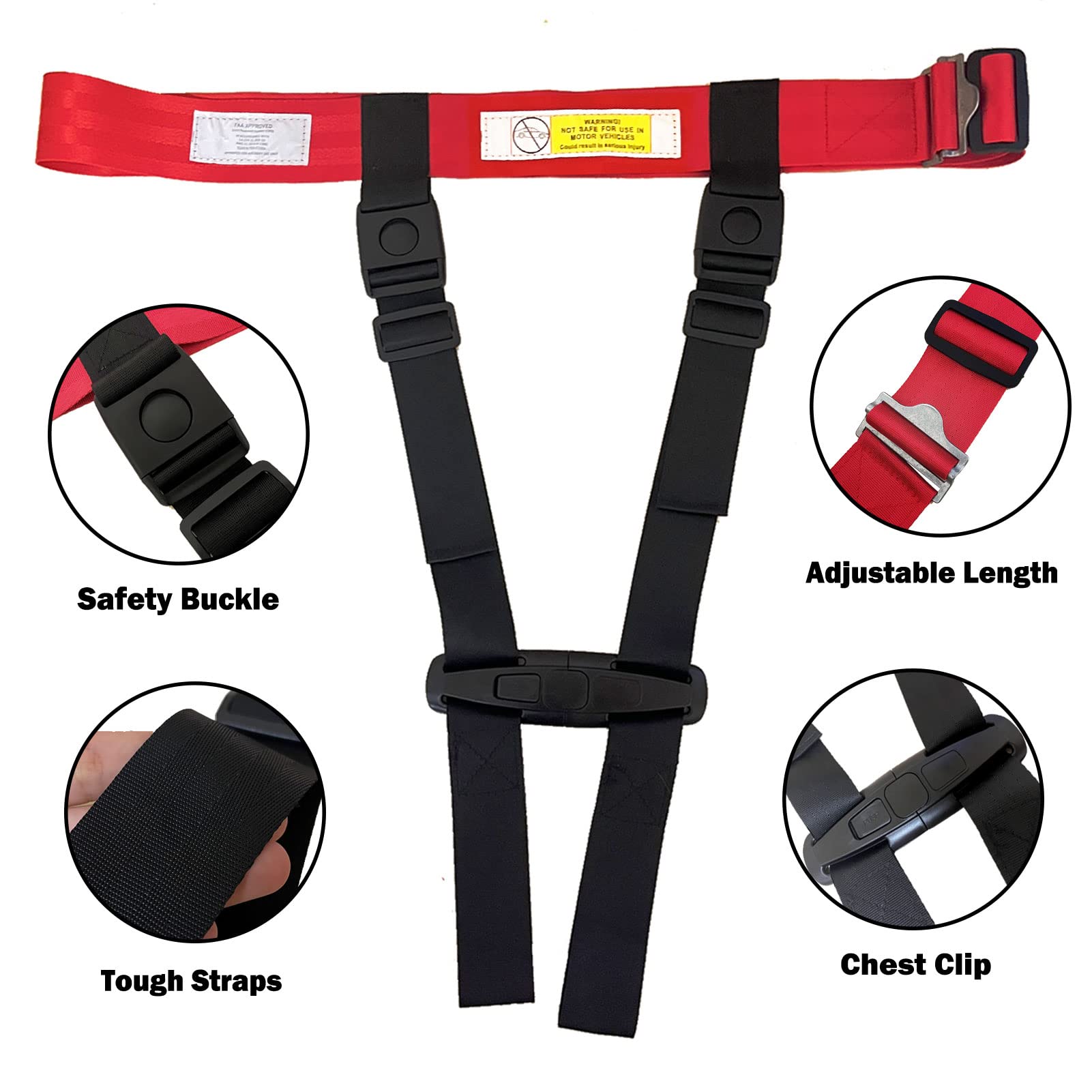 Child Airplane Safety Travel Harness, Safety Restraint System Helps Keep Your Child Safe, Child Aviation Flight Seat Device/Seat Belt Accessories for Child Travel