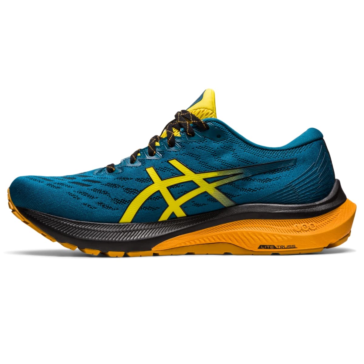 ASICS Men's GT-2000 11 Trail Running Shoes, 14, NATURE BATHING/GOLDEN YELLOW