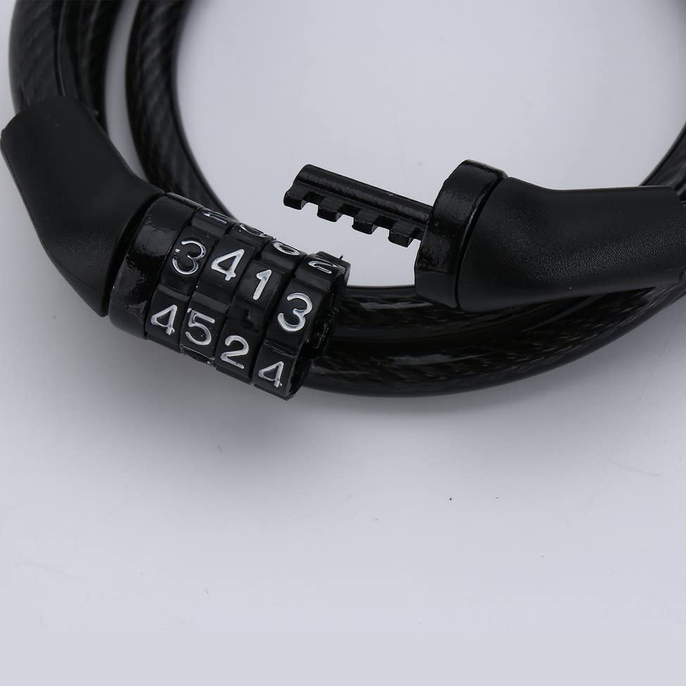 Bicycle Lock Code Bike Cycling Key Locks Password Combination Security Steel Wire Locks Bicycle Accessories
