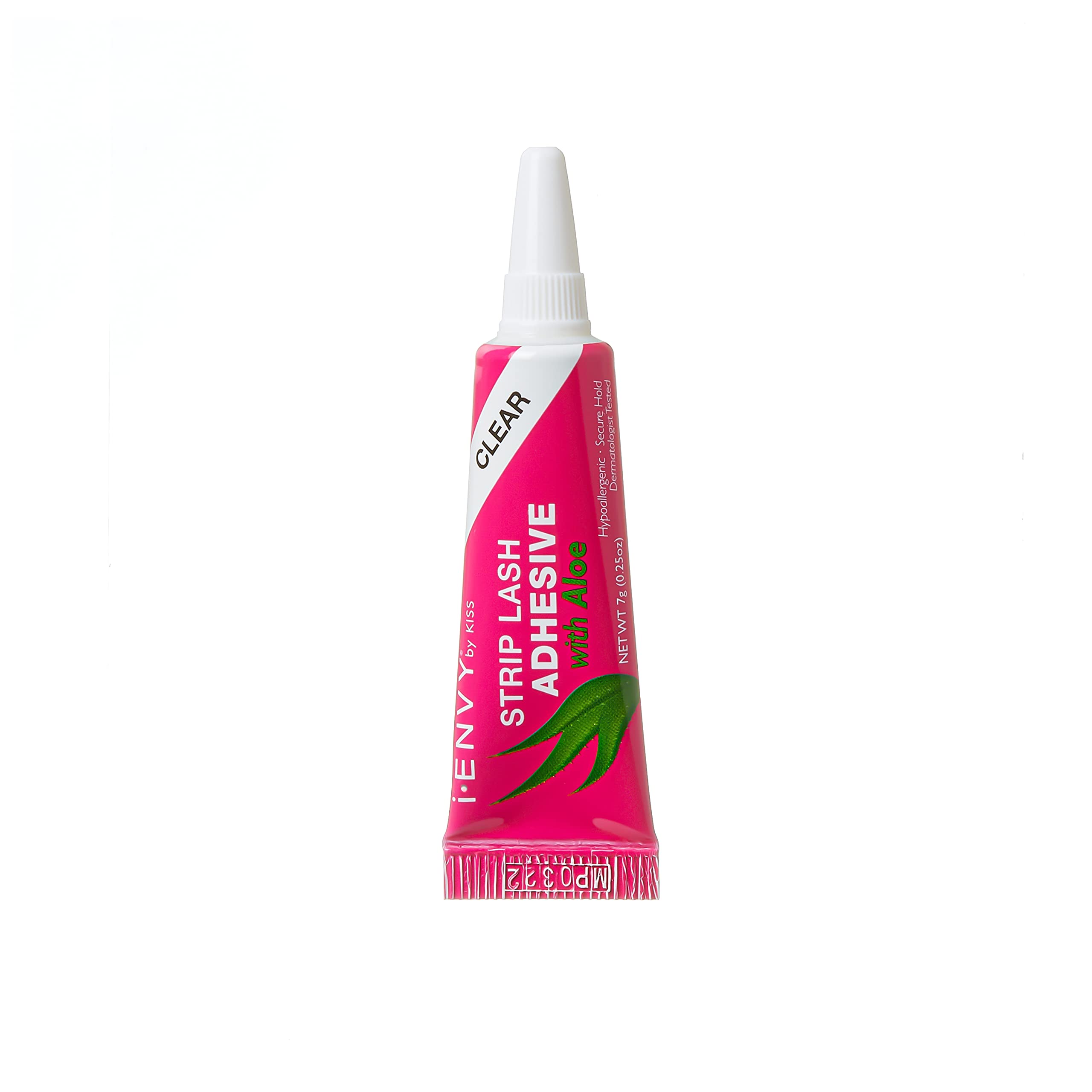 Kiss I Envy Clear 04 Eyelash Adhesive Strip with Alo 0.25 Ounce (7ml) (2 Pack)