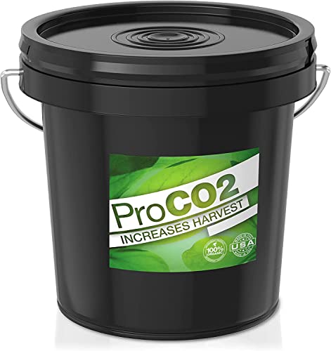 CO2 for Indoor Grow Tent - Ready to Use - Carbon Dioxide Boost for Indoor Grow Rooms - from Sprouting to Vegetative Growth Through Flowering - One XL Bucket Covers up to an 3'x3â Tent