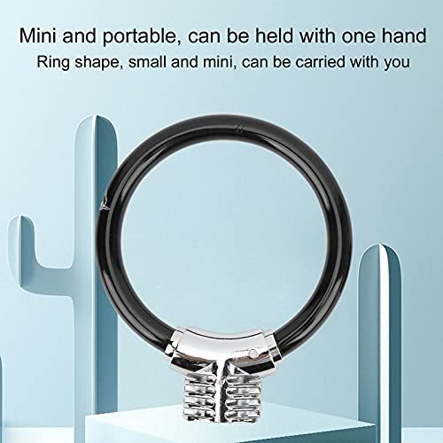 Bicycle Lock, Cycling Cable Lock Convenient Steel with PVC Wraps the Lock Body for Bicycle Mountain