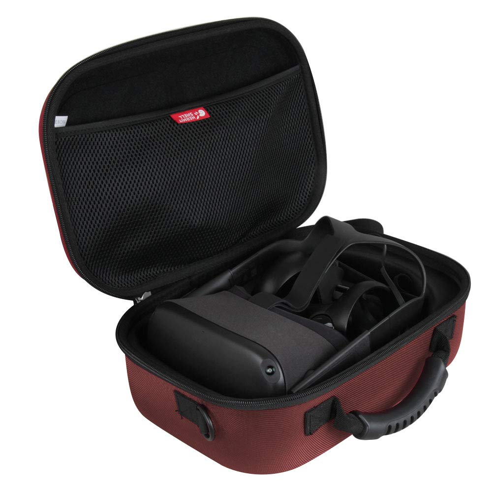 Hermitshell Hard EVA Travel Case for Oculus Quest 2 & Quest VR Gaming Headset (Red)