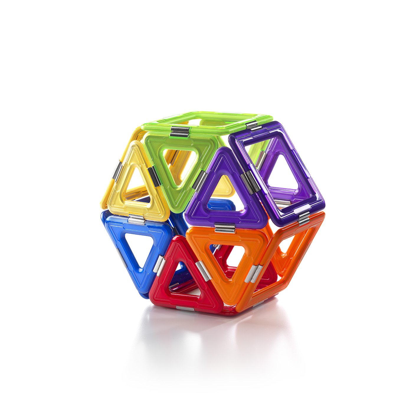 GeoSmart GeoSphere 31-Piece GeoMagnetic STEM Building Set with Spinner