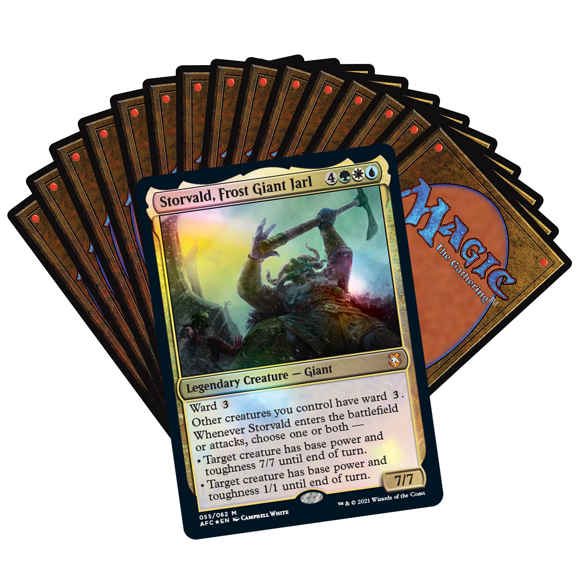 Magic: The Gathering Adventures in the Forgotten Realms Commander Deck β Aura of Courage (Green-White-Blue)