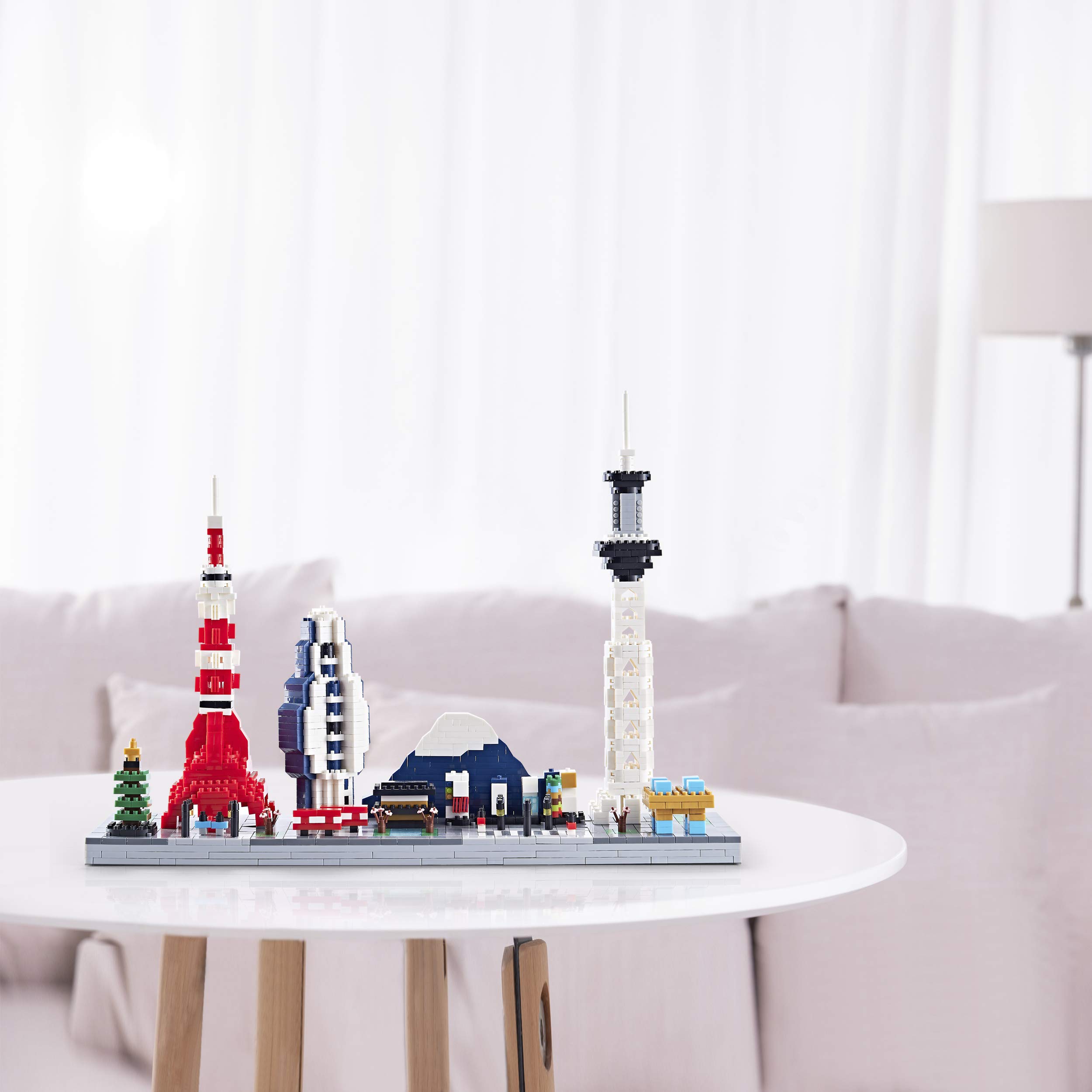 KLMEi Architecture Sets Micro Mini Blocks Japan Tokyo Skylines Building Kit Famous Landmark Collection Model Set for Adults 1880 Pieces