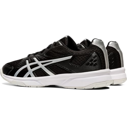 ASICS Men's Upcourt 3 Volleyball Shoes, 12, Black/Pure Silver