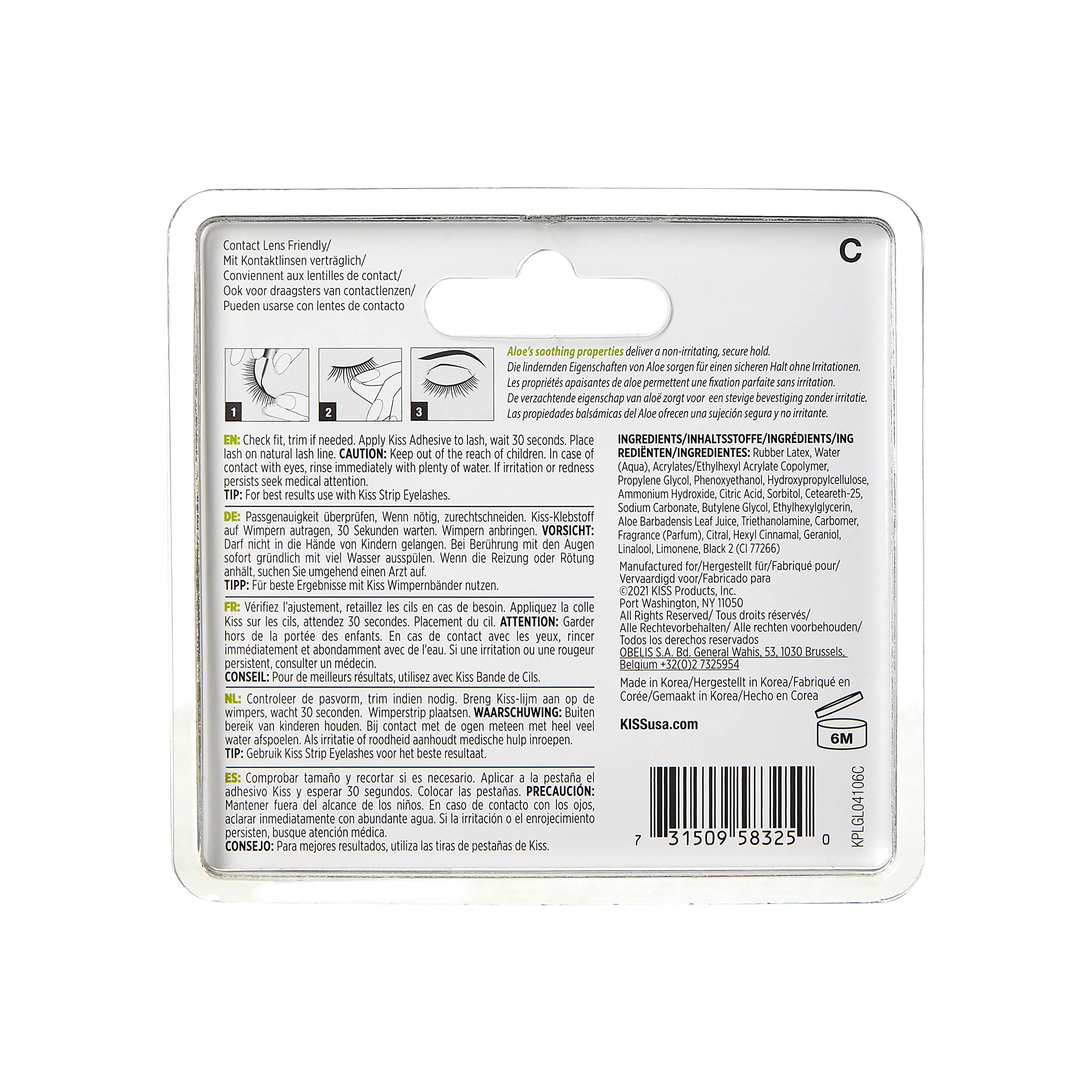 Kiss Strip Lash Adhesive Black