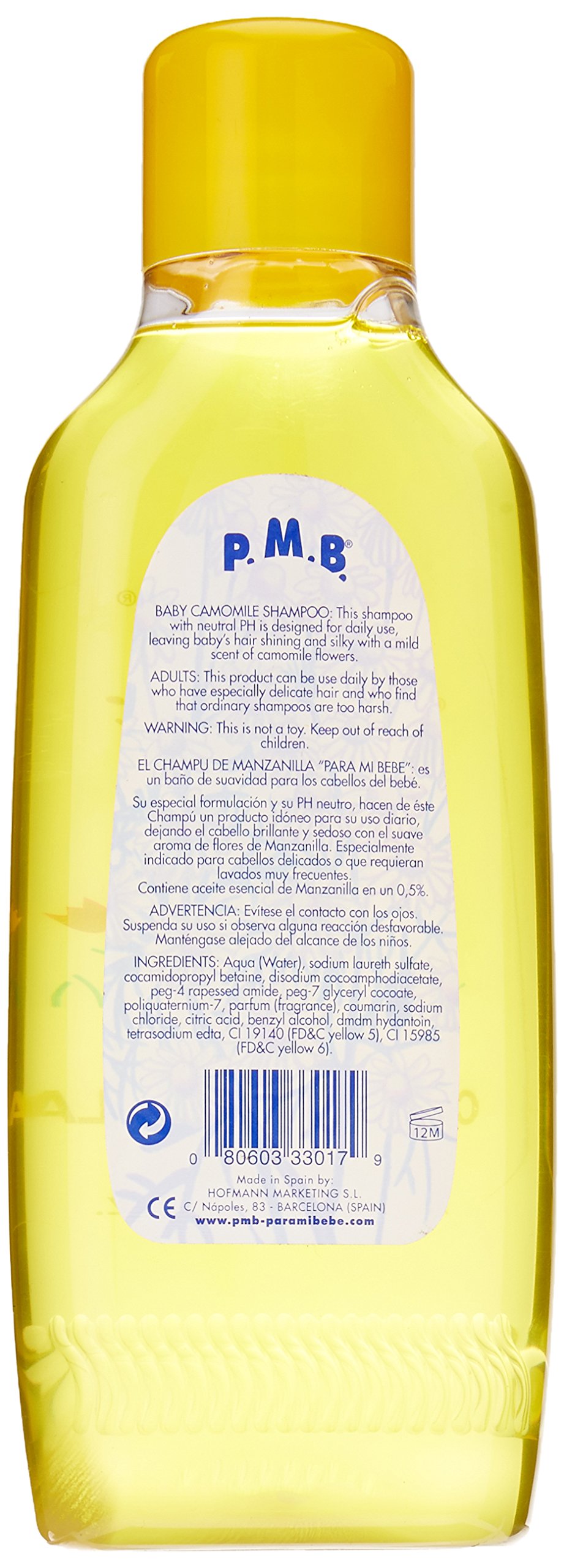 PARA MI BEBE Chamomile Shampoo, 25 Oz
