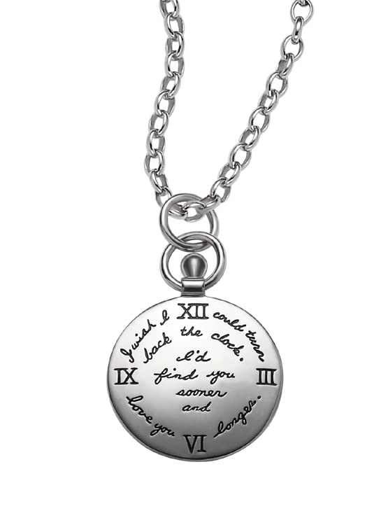 BB Becker Turning Back Time Sterling Silver Necklace - Girlfriend/Wife, Gift for Her, Love, Jewelry for Her, Birthday, Anniversary, Romantic