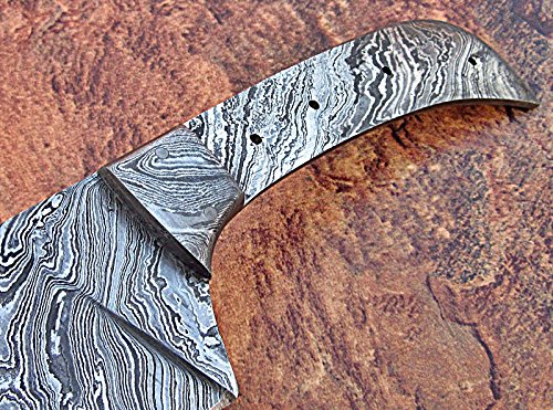 BBC-658, Handmade Damascus 12 Inches Blank Blade with Damascus Bolster -