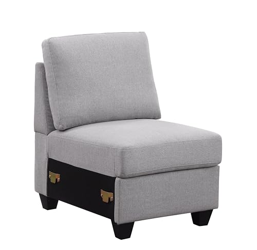 Devion Furniture EZO Sofas, Light Gray