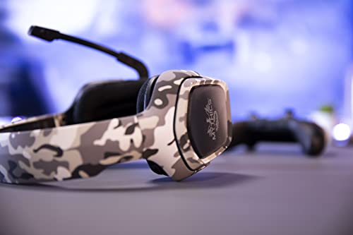 Konix Drakkar Ares Camo - Wired Gaming Headset with Microphone - 3.5 mm Jack - High Audio Quality - Headset with Flexible Microphone - Comfortable and Insulating Pads