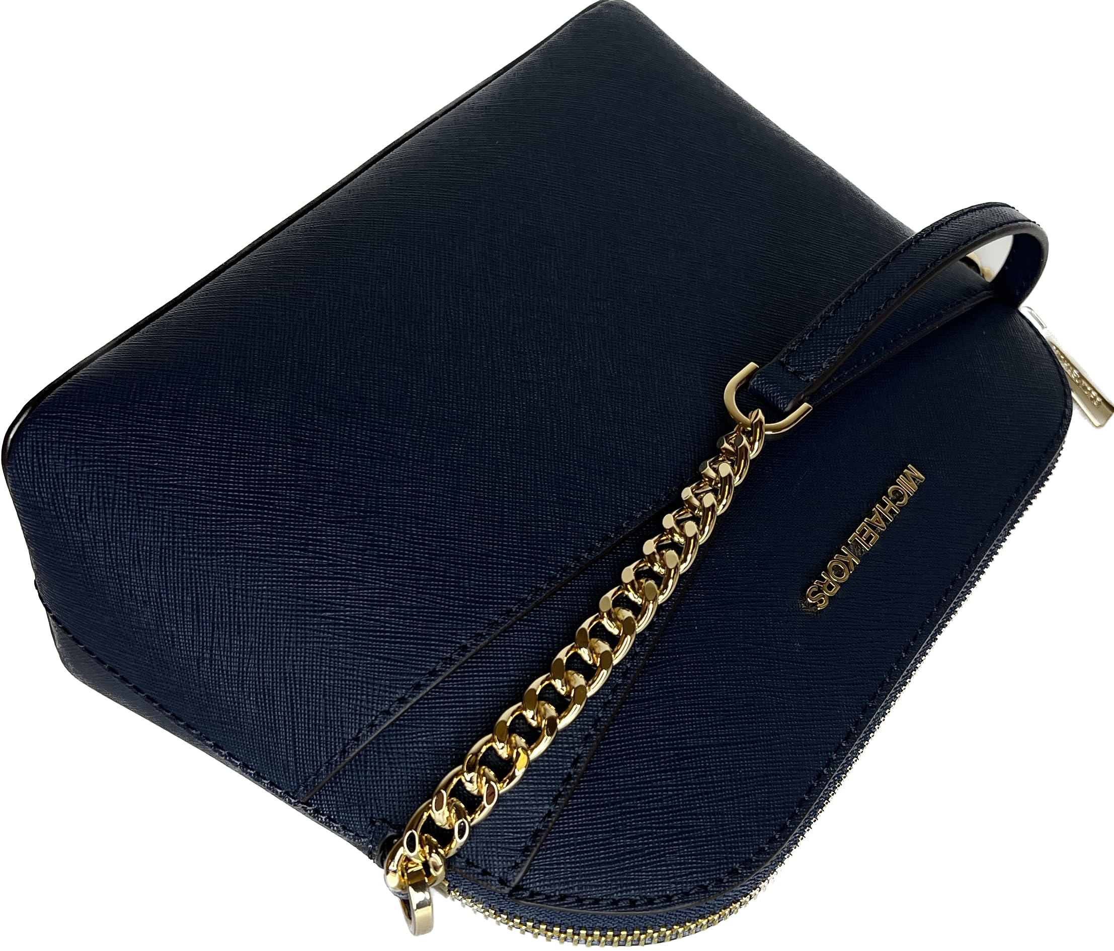 Michael Kors MICHAEL Michael Kors Jet Set Travel MD Dome XCross Crossbody bundled with SM TZ Coinpouch Purse Hook (Pink)