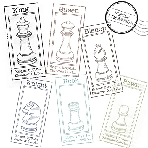 Lingle 15 Inch Travel Wooden Folding Chess Set w/ 3 Inch Kh Chess Pieces-Mahogany & Maple Inlay Board Games/Muslim Friendly
