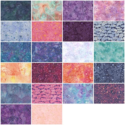 Monique Jacobs Dusk to Dawn Batiks Strips 40 2.5-inch Strips Jelly Roll Maywood Studio, ST-MASDDB