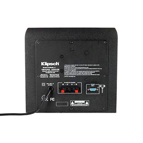 Klipsch ProMedia 2.1 THX Certified Computer Speaker System (Black)