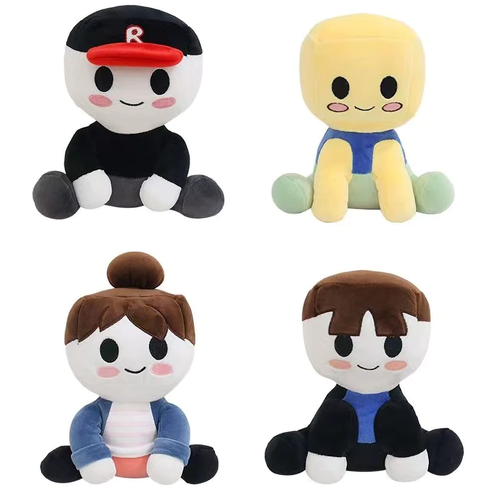 Blox Buddies Plush 7.8 inch blox Buddy Bacon Hair noob Plushie pet x Toys Stuffed Plush Pillow Decoration