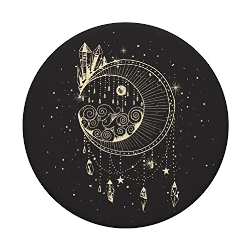 Moon Dreamcatcher with Crystals and Waves PopSockets Swappable PopGrip