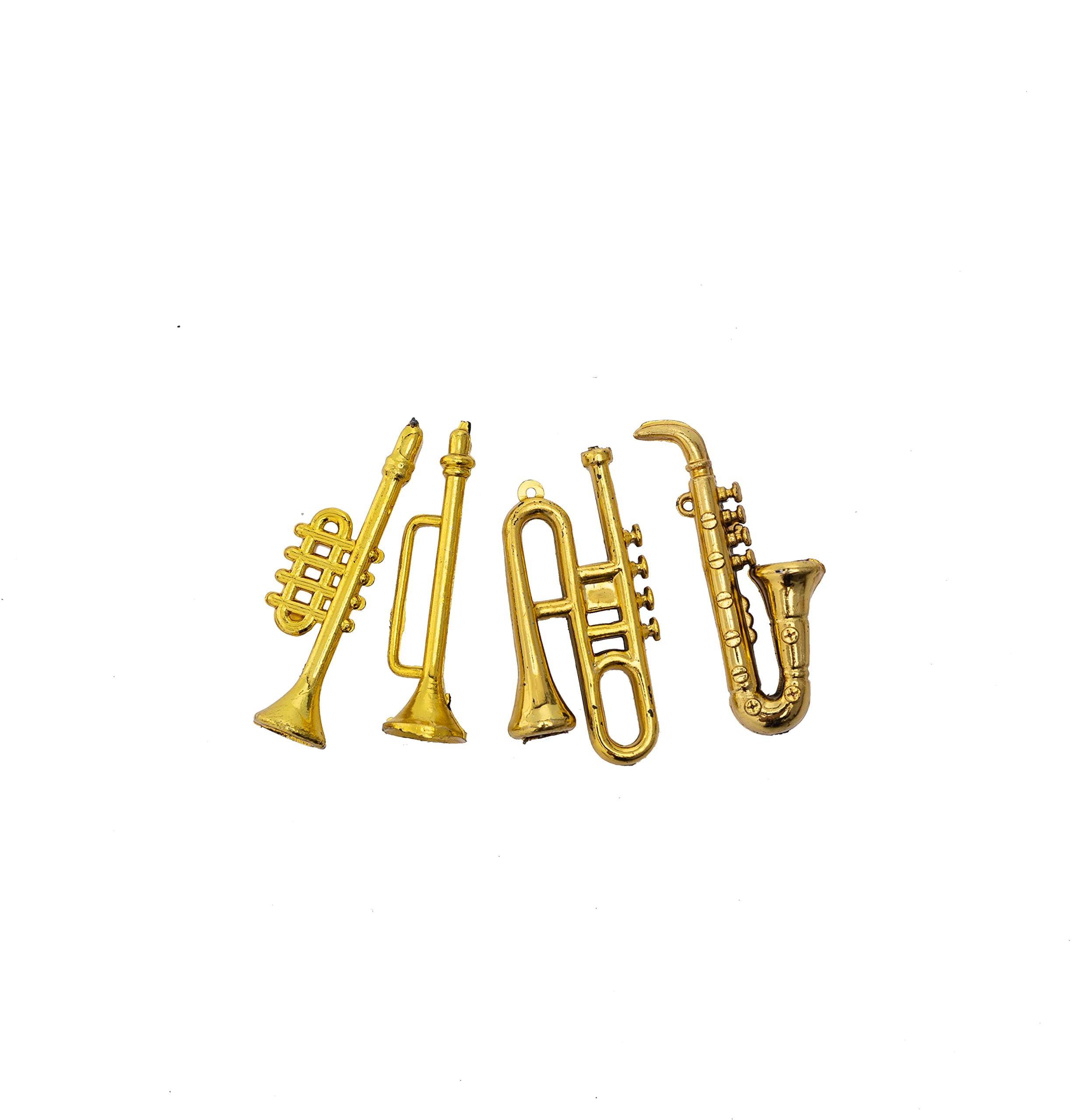 Kodycity Dollhouse Miniature Musical Instruments Set Mini Accessories Piano Violin Trumpet Guitar Saxophone Drum Doll House Accessory Miniatures 1 12 Scale for Model Music Room Decor