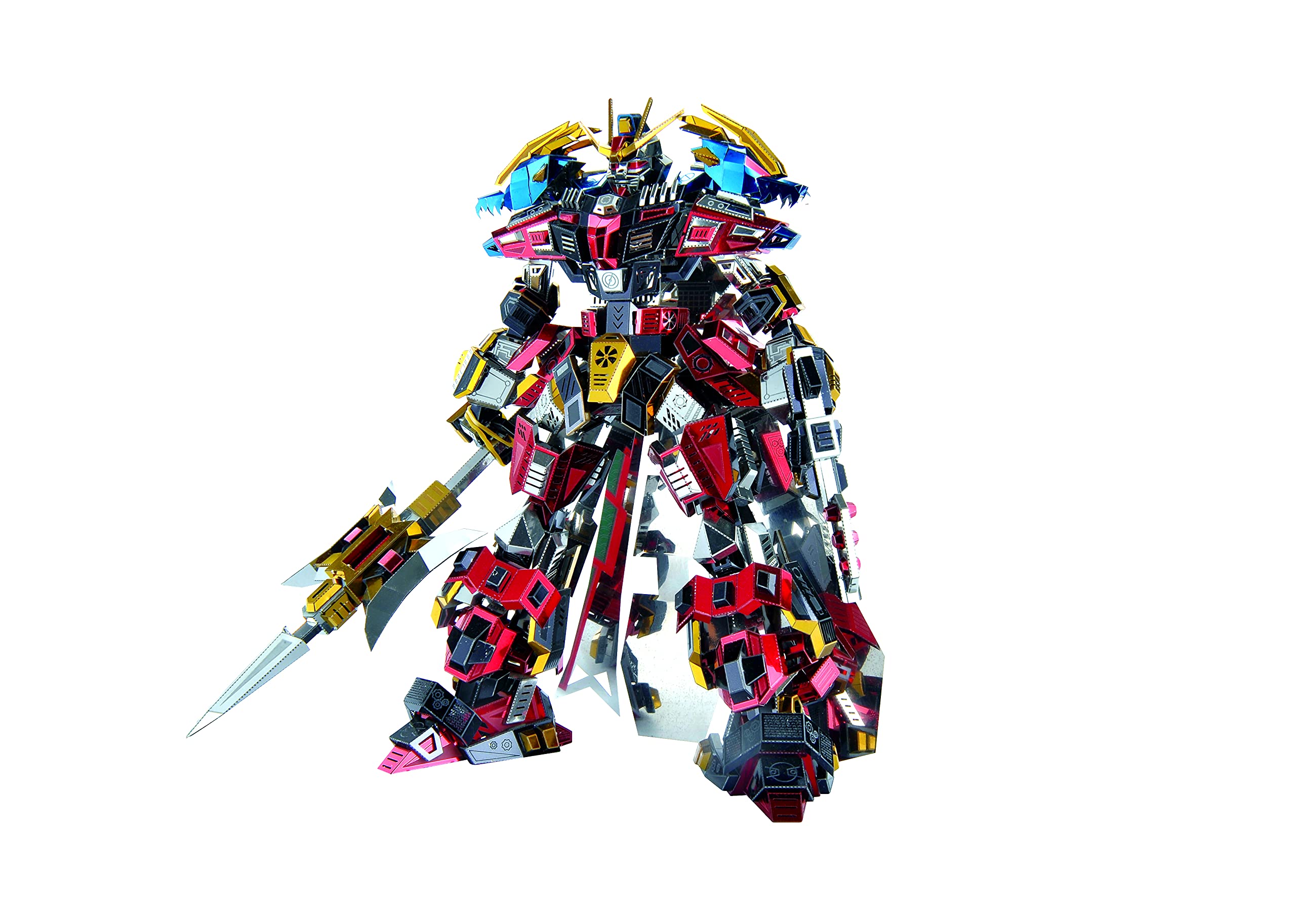 Microworld 3D Metal Model Kits, Lyu Bu 3D Metal Puzzle Mechanical Soldier Figure Warrior, Challenge Metal Earth Model Kits Jigsaw Brain Teaser DIY Art Craft Puzzles for Adults Men Boys