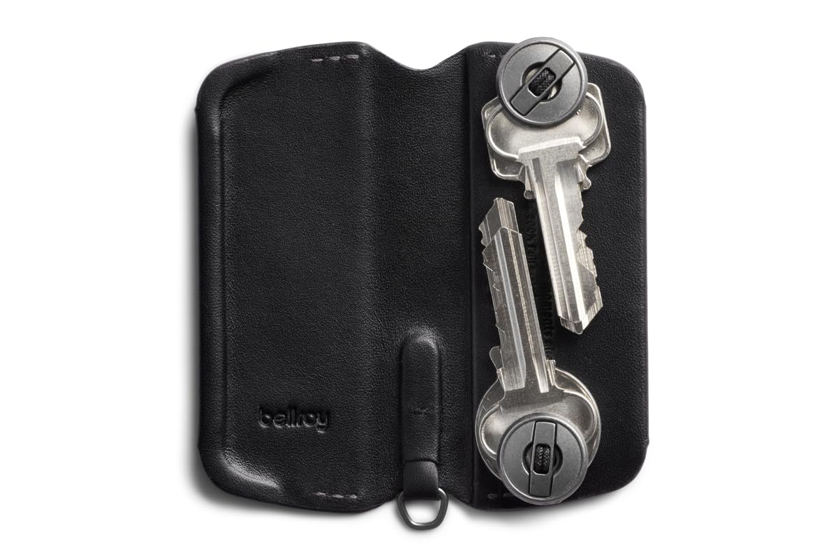 Bellroy Key Cover Plus β Third Edition (Leather Key Holder, Holds 4 β 8 Keys) - Black