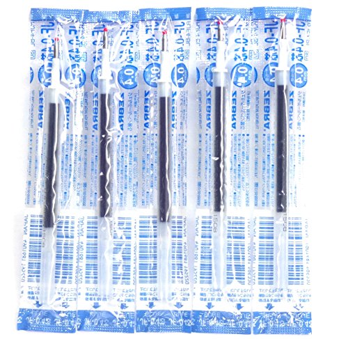 Zebra 0.4mm Blue Ink Refill (JF-0.4), for Zebra Sarasa Clip 0.4 Gel Ballpoint Pen(JJS15-BL), × 5 Pack/total 5 pcs (Japan Import) [Komainu-Dou Original Package]