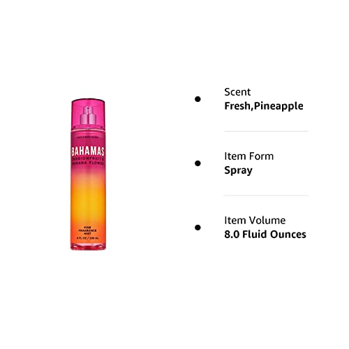 Bath & Body Works BAHAMAS - PASSIONFRUIT & BANANA FLOWER Fine Fragrance Mist 8 Fluid Ounce (packaging varies)