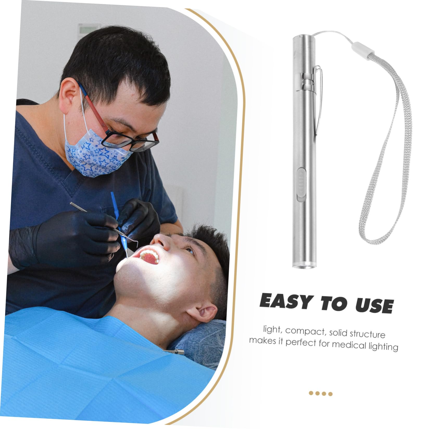 BUGUUYO Medical Pen Light Flashlight USB Brightest Rechargeable Nurses Pen Torch Rechargeable Pen Light Rechargeable LED Flashlight Rechargeable Flashlight Pocket Flashlight Nurse Badge