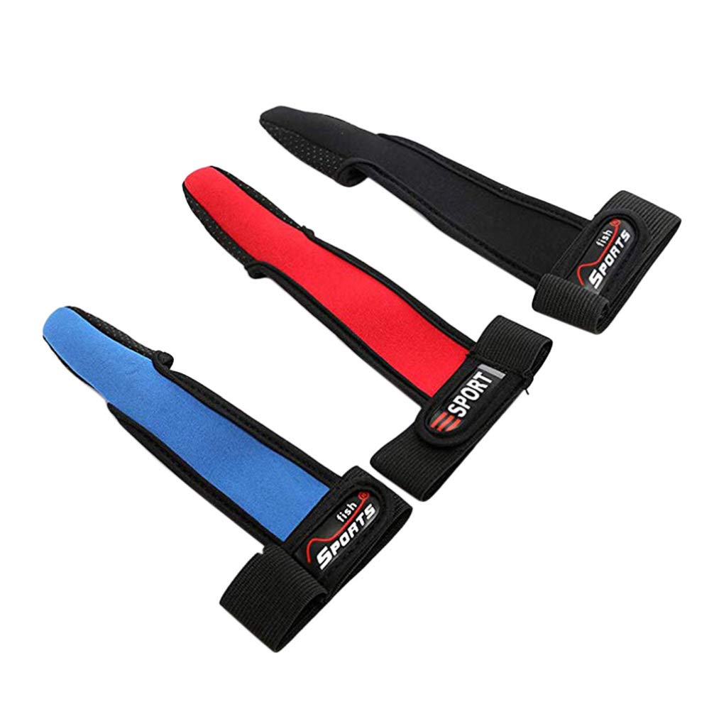 BESPORTBLE 3pcs Fishing Fish Single Finger Stall Protector Glove Gloves Sea Surf Casting Fly Braid Line Non-Slip Outdoor Protective Gloves