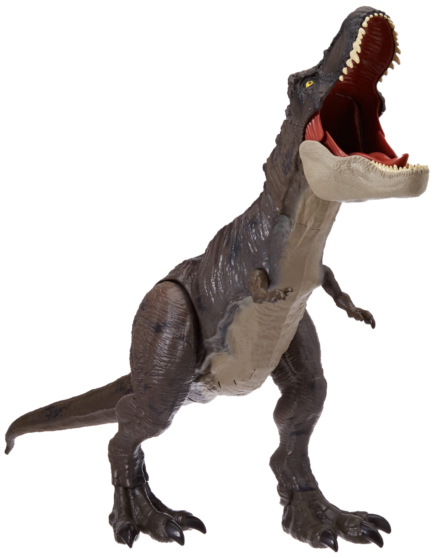 Mattel Jurassic World Super Colossal Dinosaur Action Figure, Large Tyrannosaurus Rex Dino Toy with Eating Feature, 3+ Feet Long T Rex