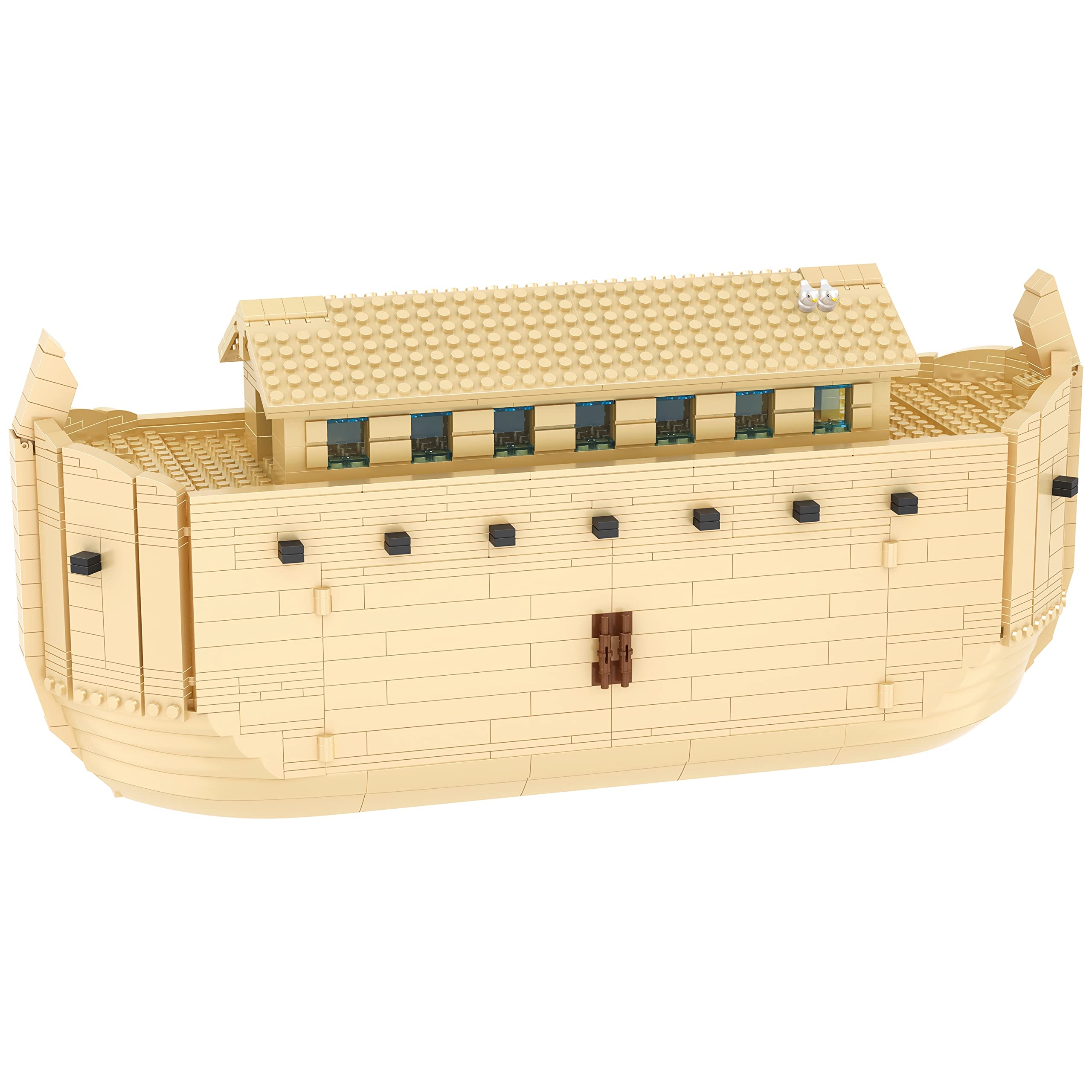 Nativity Bricks Noah's Ark Building Block Set - 976 Piece Building Block Kit for Kids and Adults - Small Toy Brick Set Christmas Stocking Stuffer (Boys and Girls Ages 12+)