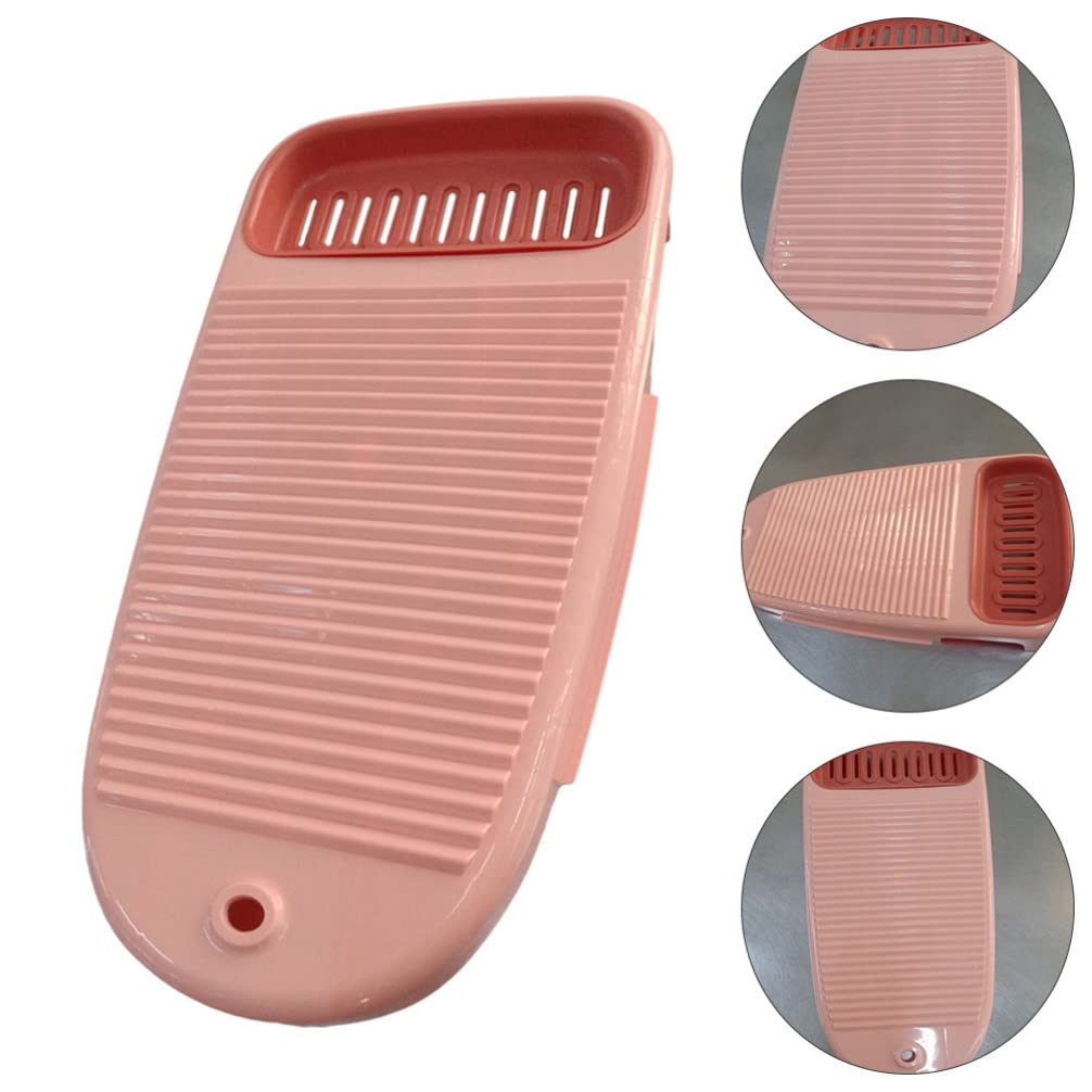 Cabilock Portable Washing Machine Plastic Washboard Hand Washing Boards Non Slip Wash Board Manual Washing Clothes Boards for Manual Laundry Cleaning Tool Laundry Washboard (Random Style)