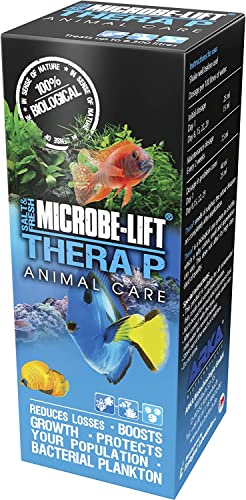 Microbe-Lift THERAPH16 TheraP Fish Care Treatment for Freshwater and Saltwater Home Aquariums and Tanks, 16 Ounces