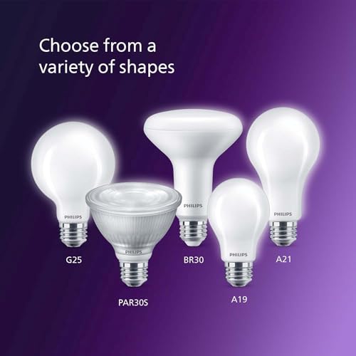 PHILIPS LED Frosted Flicker-Free Dimmable A19 Ultra Definition Light Bulb, EyeComfort Technology, 800 Lumen, Daylight (5000K), 8W=60W, E26 Base, Title 20 Certified