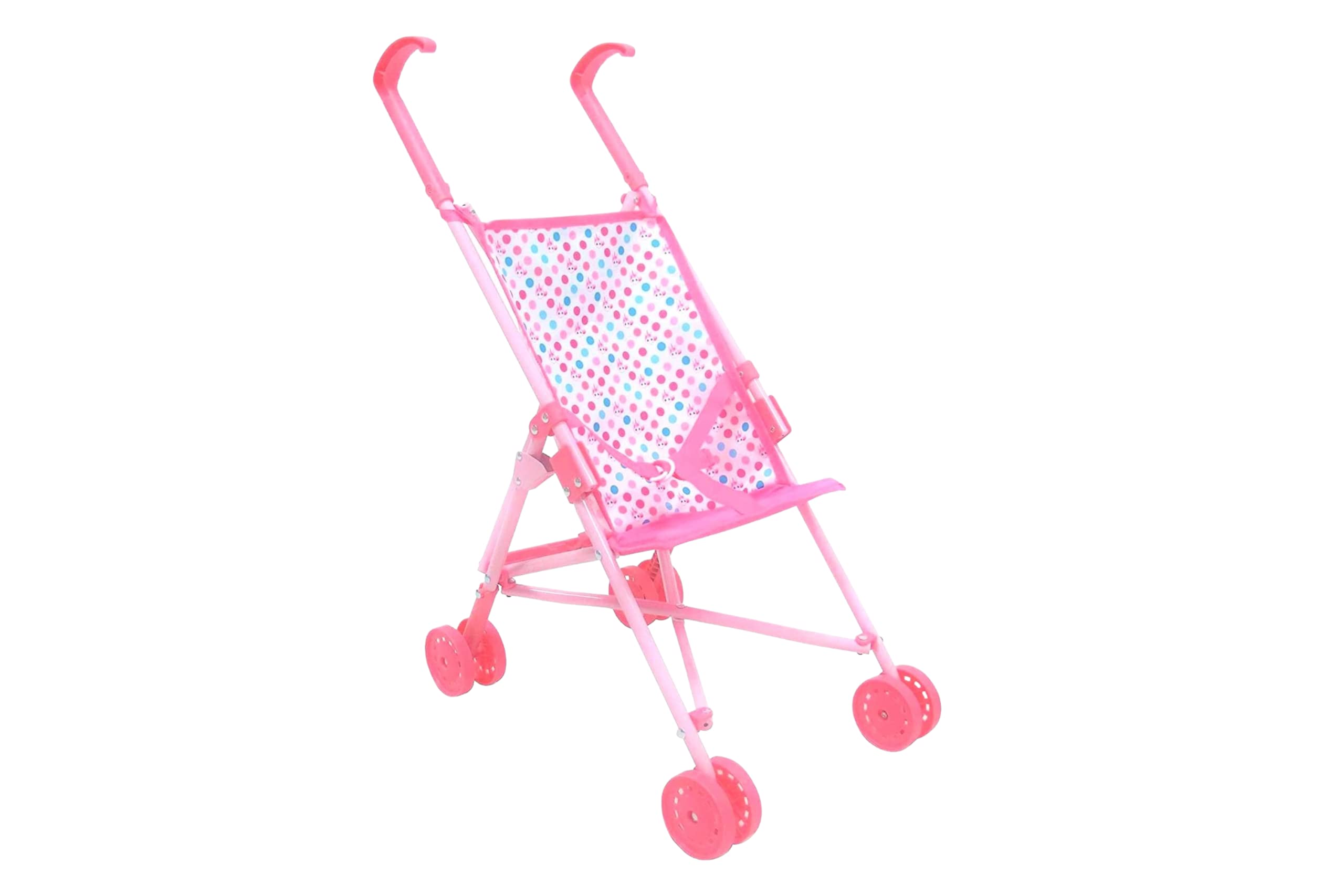 KOOKAMUNGA KIDS Baby Doll Stroller – Umbrella Stroller for Dolls - Foldable & Lightweight Baby Stroller for Dolls - Play Stroller w/ Sturdy Steel Frame - Ideal for Baby Dolls up to 18" - Pink Unicorn