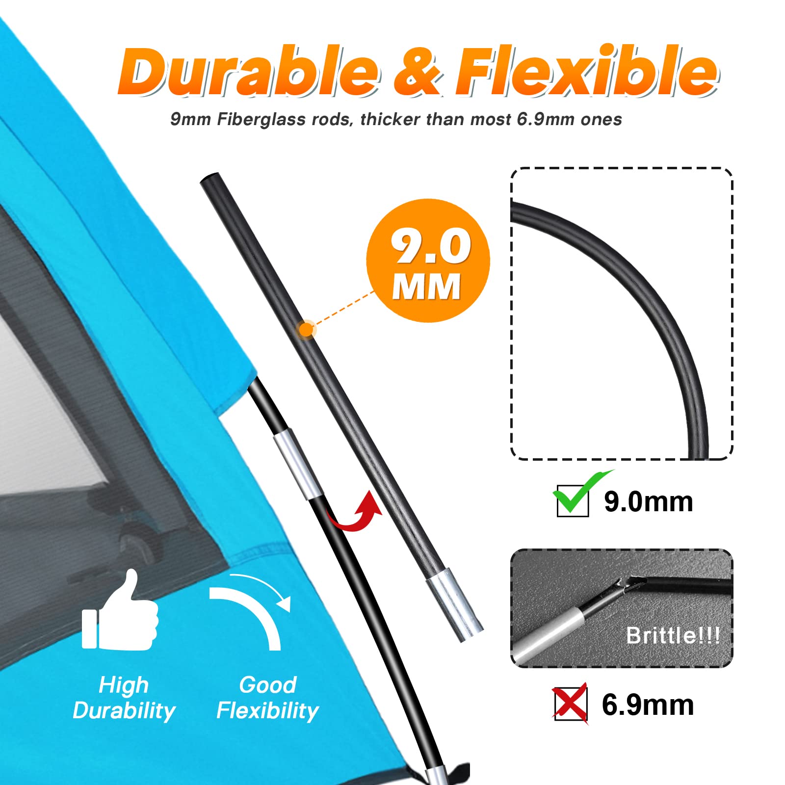 Beach Tent Sun Shade Shelter: 3-4 Person Large Anti-UV Windproof Portable Lightweight Tent Canopy Cabana with Extendable Floor Outdoor
