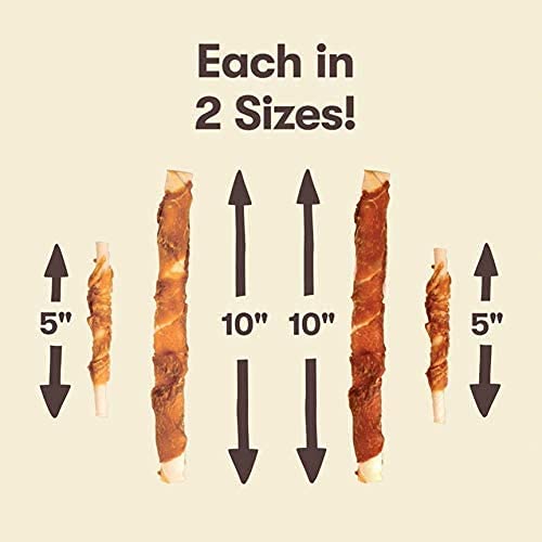Pet 'n Shape Chik 'n Hide Twists β Chicken Wrapped Rawhide Natural Dog Treats, Small, 16 oz