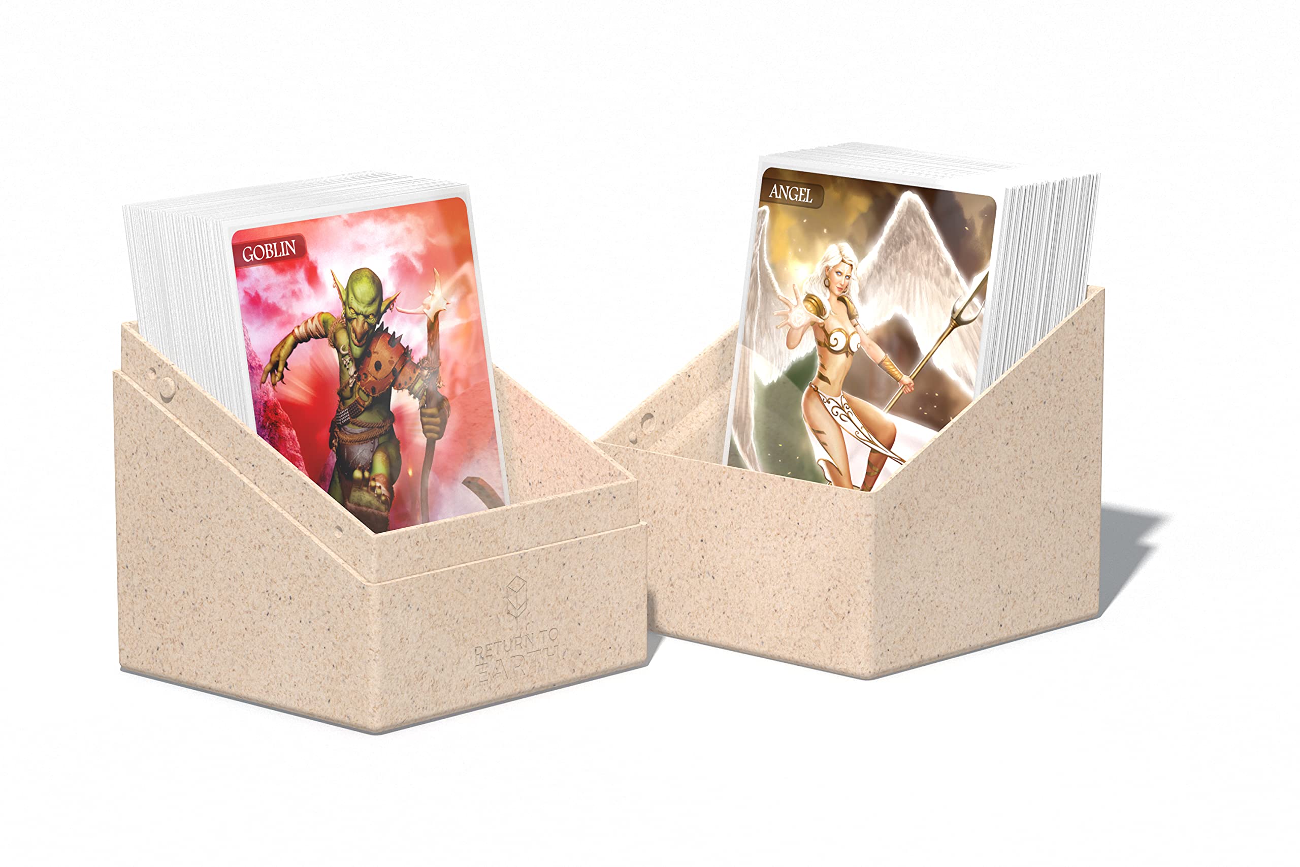 Ultimate Guard RTE Boulder 100+, Deck Case for 100 Double-Sleeved TCG Cards, Natural Color, 97% Renewable, Made in Germany, Secure & Durable Storage