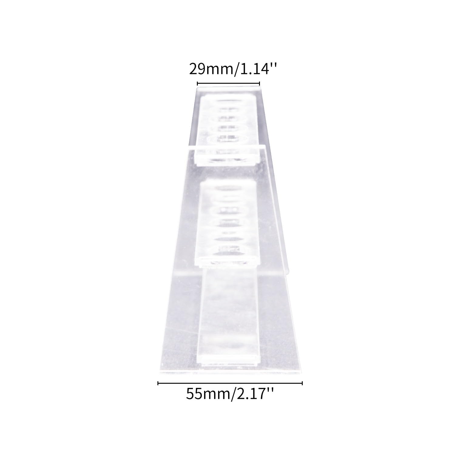 RUIAN 6 Wells Lab Stand Holder Clear Acrylic Tube Rack for 10ml Centrifuge Test Tubes