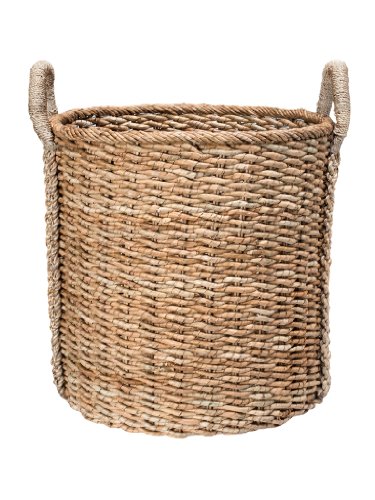 KOUBOO 1060038 Large Round Seagrass Basket, 20" x 20" x 24", Brown