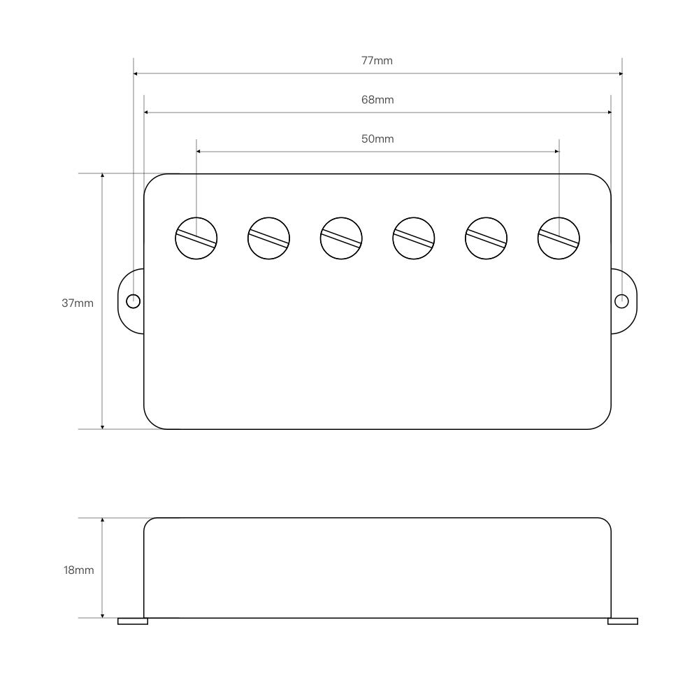 FLEOR Alnico5 Guitar Humbucker Pickup Set Chrome Bridge & Neck Pickups Compatible with LP style Guitar Part