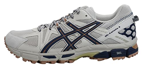 ASICS Men's Gel-Kahana 8 Running Shoes, 12.5, Glacier Grey/Grand Shark