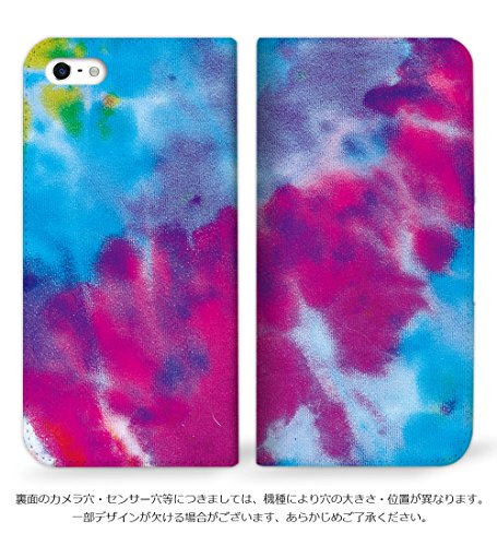 mitas LG V60 ThinQ 5G L-51A Folio Case No Belt, Tie Dye Pattern, Rainbow (481) NB-0100-RA/L-51A